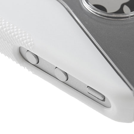FlexiShield Wave Case For The iPhone 4 - Clear / White