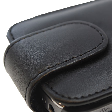 Nokia E72 Leather-Effect Flip Case - Black