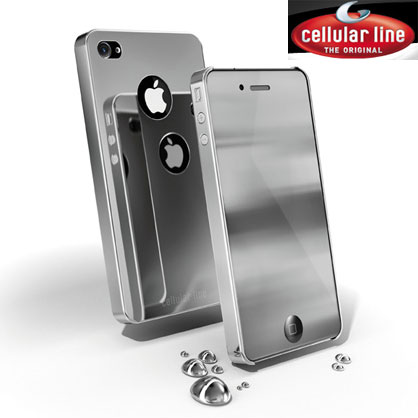 Cellular Line Chrome Hard Case For iPhone 4