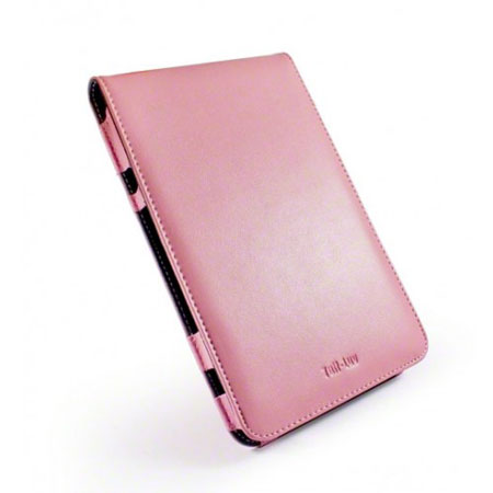 Tuff-Luv Leather Case Cover & Stand for Amazon Kindle - Pink
