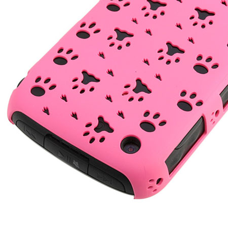 Footprints Case for Blackberry Curve - Pink