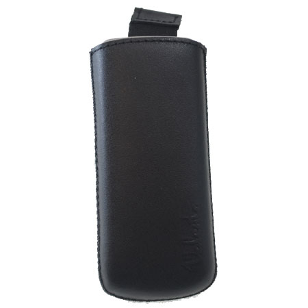 Valenta Slim Line Leather Pull Case - Black