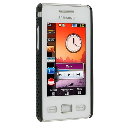 Samsung Black Metal Look Cool Case for Tocco Icon