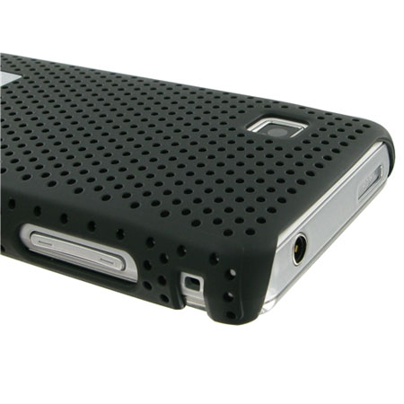 Samsung Black Metal Look Cool Case for Tocco Icon