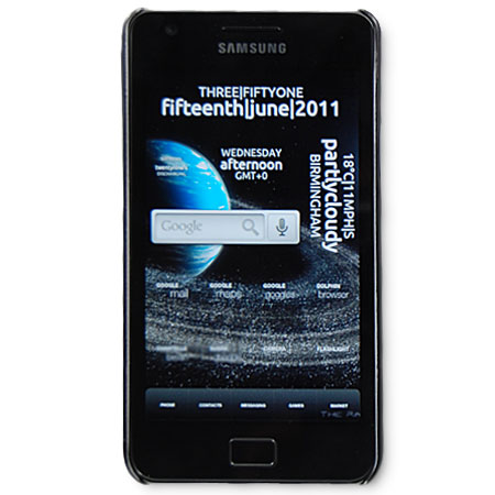 Protective Back Cover for Samsung Galaxy S2 - Flaming Skull