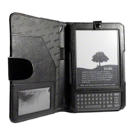 Tuff-Luv Spark Leather case cover with light - black