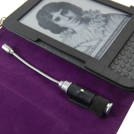 Luminous Case with Light for Amazon Kindle Keyboard - Black / Purple ...