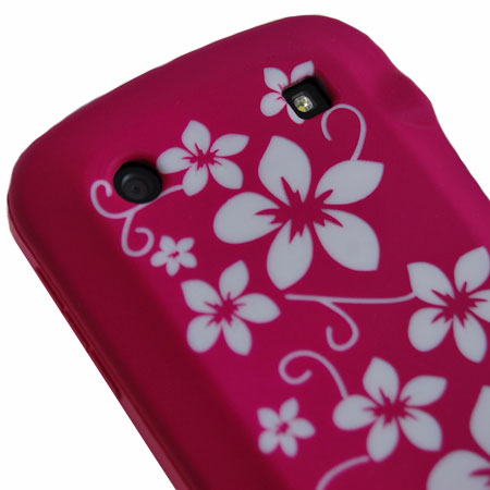 BlackBerry Bold 9900 Silicone Case - Pink Flowers