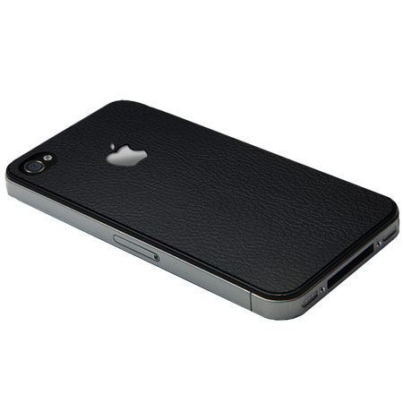 SGP Skin Guard For iPhone 4S / 4 - Black Leather
