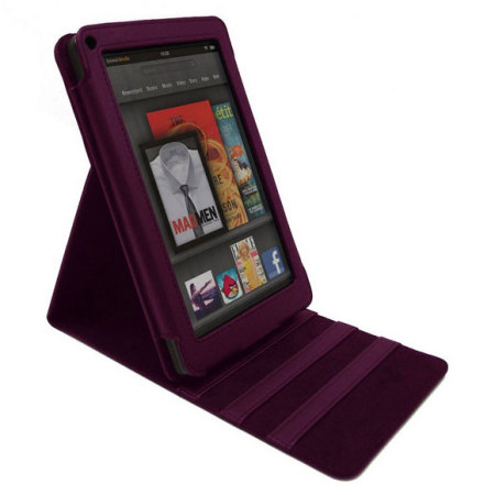 SD TabletWear LuxFolio Vertical Kindle Fire Case Purple