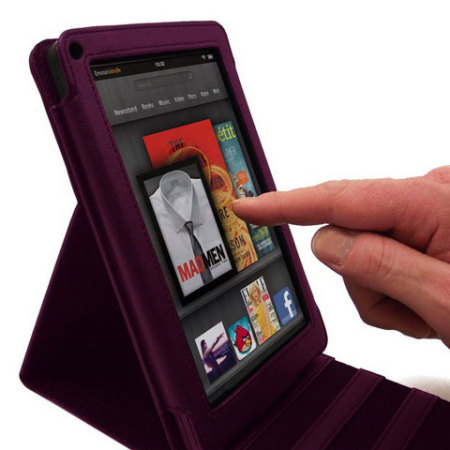 SD TabletWear LuxFolio Vertical Kindle Fire Case Purple