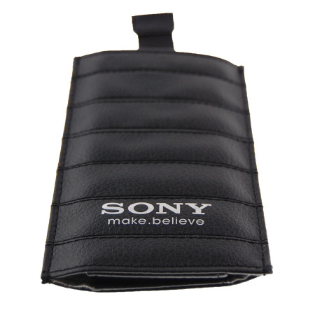 Official Sony Xperia S Real Leather Pouch Case - Black