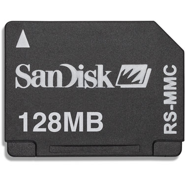 SanDisk Reduced Size Multimedia Card (RSMMC) - 128MB