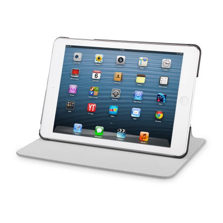 iPad Mini 2 / iPad Mini Ultra-Thin Leather Case with Stand - White