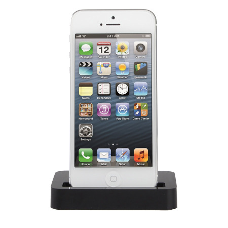iPhone 5S / 5C / 5 Charge and Sync Dock with Lightning Cable - Black