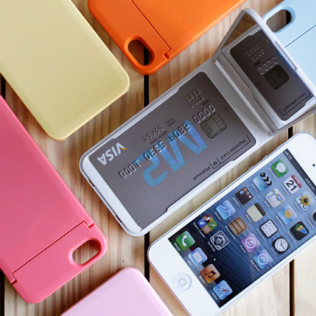 Mirror Card Case for iPhone 5 - Yellow