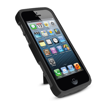 Rugged Stand Case for iPhone 5S / 5 - Black