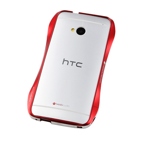 Draco Design Aluminium Bumper for HTC One M7 - Flare Red