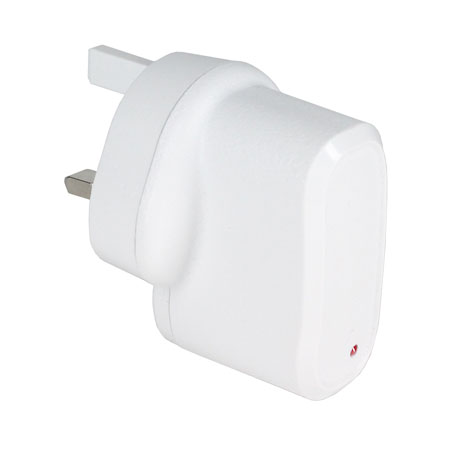 USB Mains Charger Adapter - White