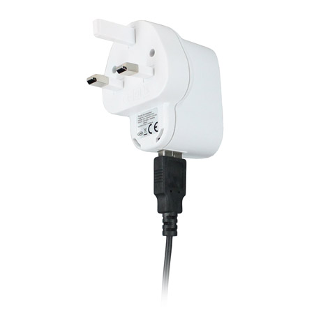 USB Mains Charger Adapter - White