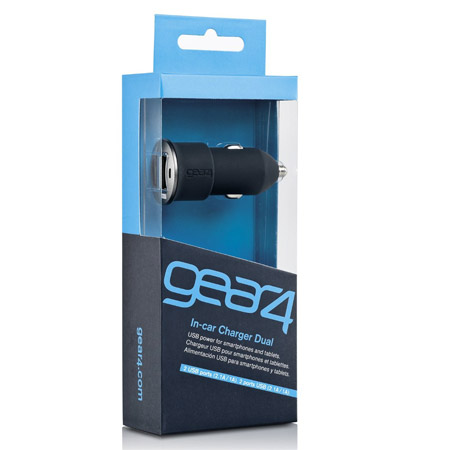 Gear4 PG794 Dual USB Car Charger - 3.1 Amp Output