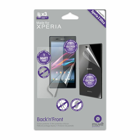 Muvit Matte & Glossy Screen Protectors for Sony Xperia Ultra Z