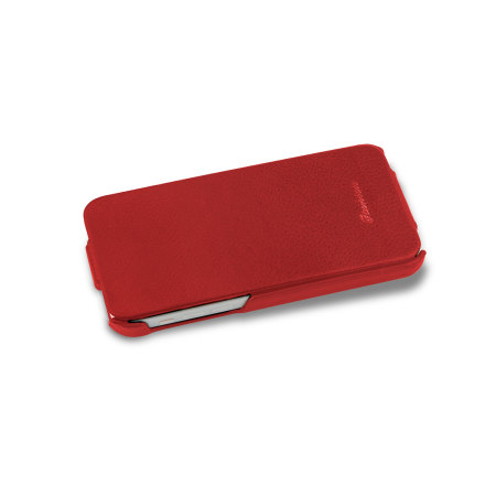 Leather Style Flip Case for Apple iPhone 5C - Red