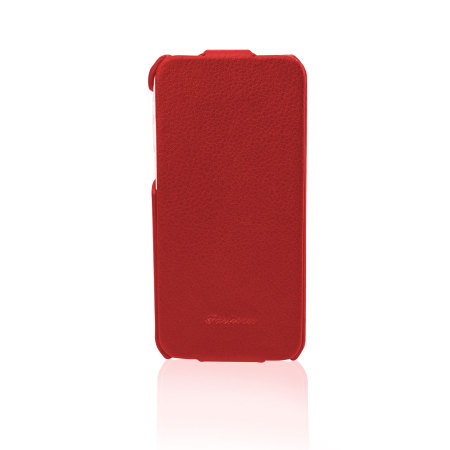 Leather Style Flip Case for Apple iPhone 5C - Red