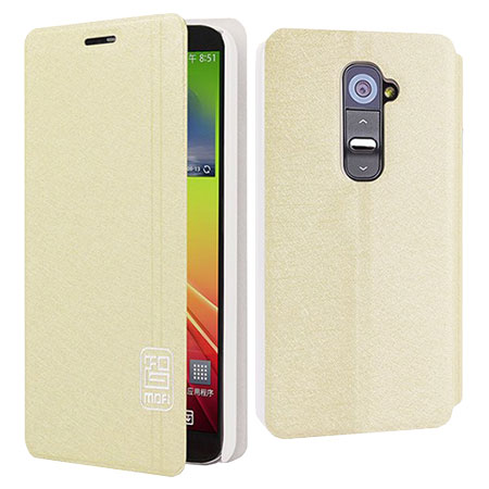 MOFI Youth Series Folio Stand Case for LG G2 - Beige