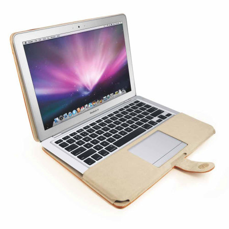 Tuff Luv Vegan Leather Macbook Air 13 inch Case -Brown