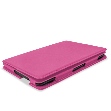 Folio Leather-Style Stand Case for Kindle Fire HDX 7 - Pink