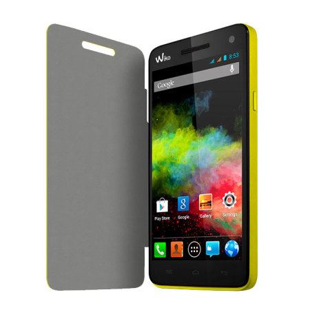Official Wiko Rainbow Folio Case with Stand - Yellow