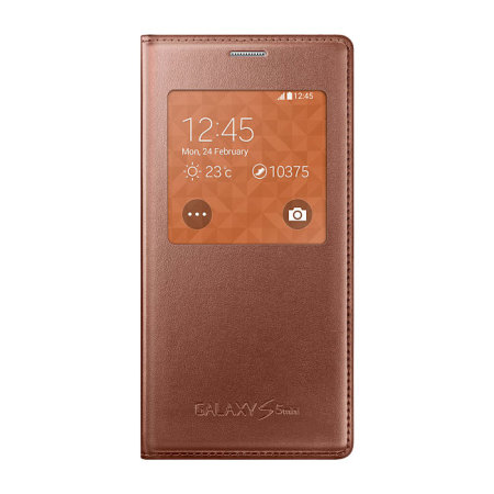 Official Samsung Galaxy S5 Mini S-View Premium Cover - Rose Gold