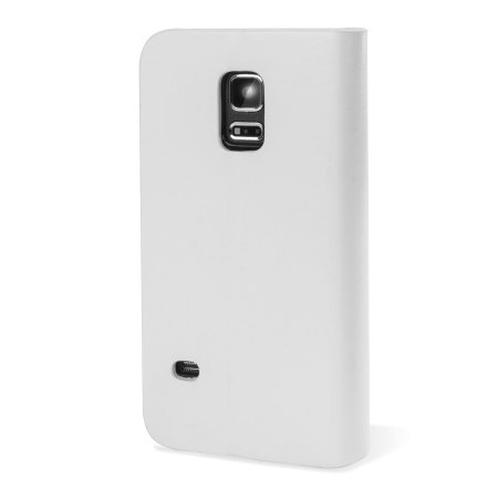 Housse Samsung Galaxy S5 Mini Encase Portefeuille Style Cuir – Blanche Avis