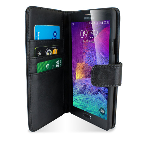Encase Genuine Leather Samsung Galaxy Note 4 Case - Black