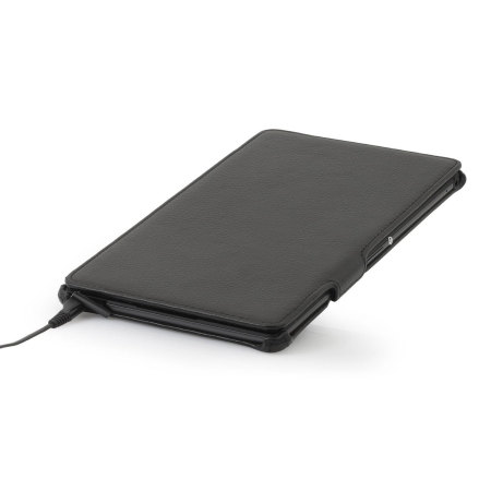 Encase Folding Sony Z3 Tablet Compact Leather-Style Stand Case - Black