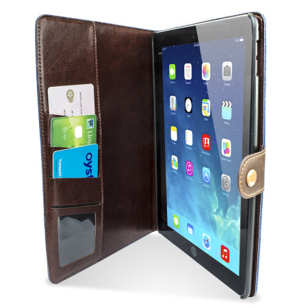 Encase iPad Air 2 Wallet Stand Case - Blue Jeans