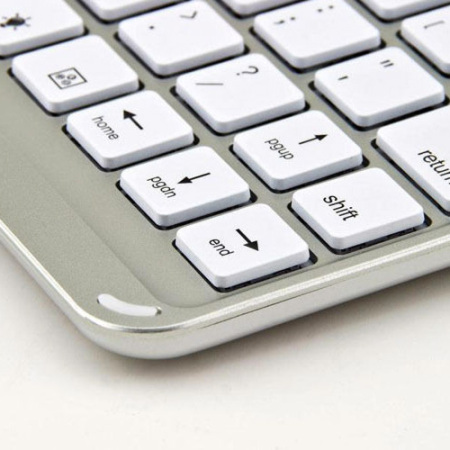 Encase Premium Backlit iPad Air 2 Metal Bluetooth Keyboard - Silver