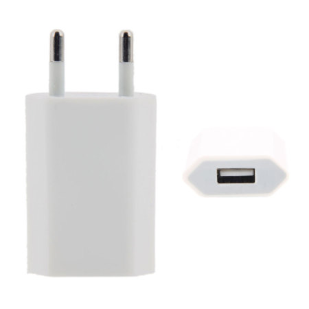 Compact 5W USB EU Power Outlet Charger Adapter