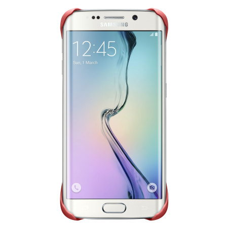 Official Samsung Galaxy S6 Edge Protective Cover Case - Coral