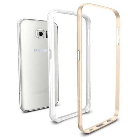 Spigen Neo Hybrid Ex Samsung Galaxy S6 Bumper Case - Champagne Gold