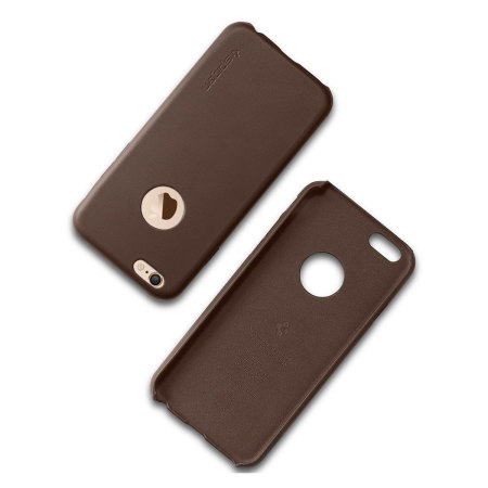 Coque Cuir Synthétique iPhone 6S / 6 Spigen - Marron