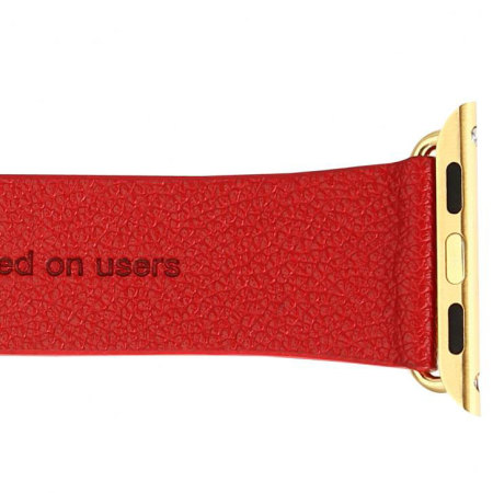 Baseus Apple Watch Premium Leather Strap - 38mm - Red