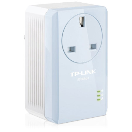 TP-LINK 500Mbps Powerline Adapters with AC Pass Through Starter Kit