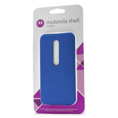 Official Motorola Moto G 3rd Gen Shell Replacement Back Cover - Blue