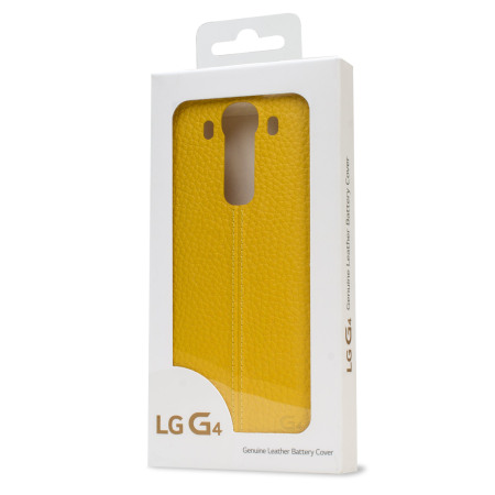 LG G4 Yellow Leather Replacement Back Cover