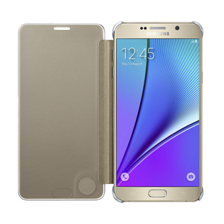 Official Samsung Galaxy Note 5 Clear View Case - Gold Reviews
