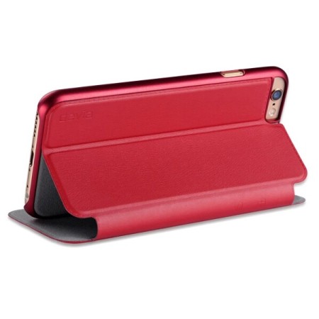 Active Leather-Style iPhone 6S/6 Flip Shell Case - Red