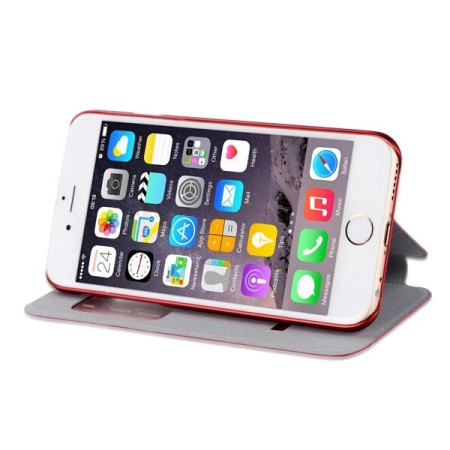 Active Leather-Style iPhone 6S/6 Flip Shell Case - Red