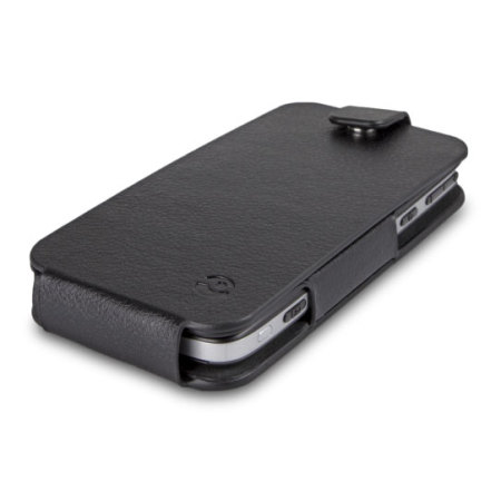Official Doro Leather-Style Liberto 820 Flip Case - Black